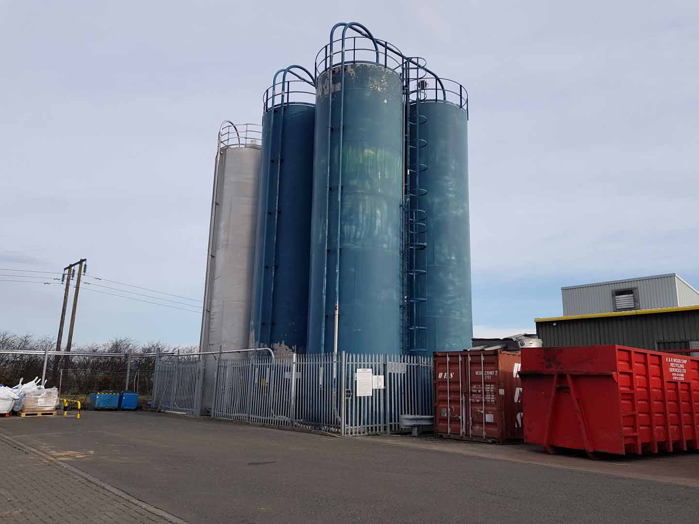 PET Pellet Silo Cleaning Works - Durham - Rappel
