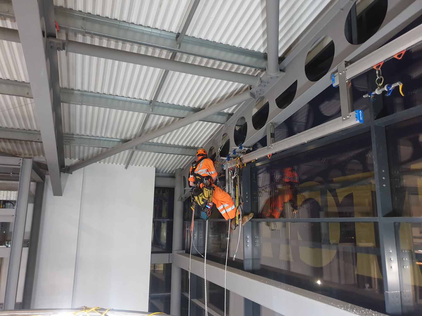 Raptor Rail Abseil System Installation - Somerset - Rappel