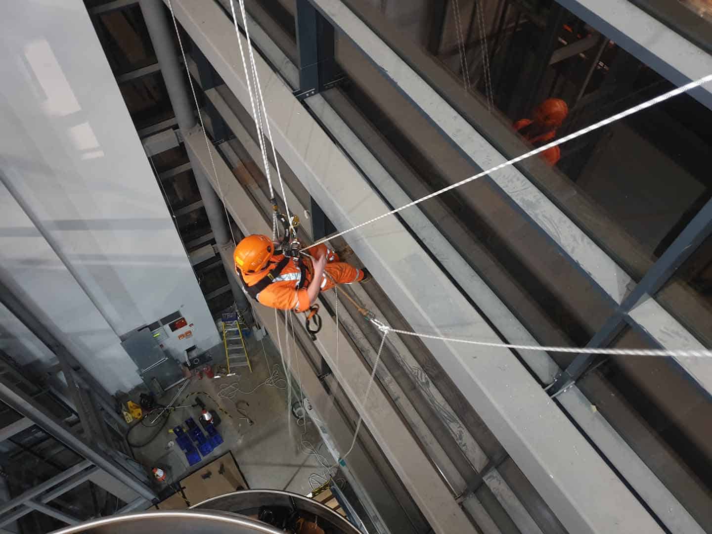 Raptor Rail Abseil System Installation - Somerset - Rappel